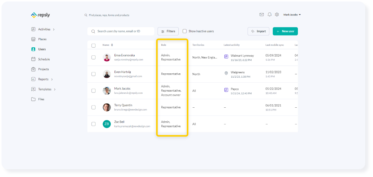 Best Practices for managing and adding new Users – Repsly Knowledge Base
