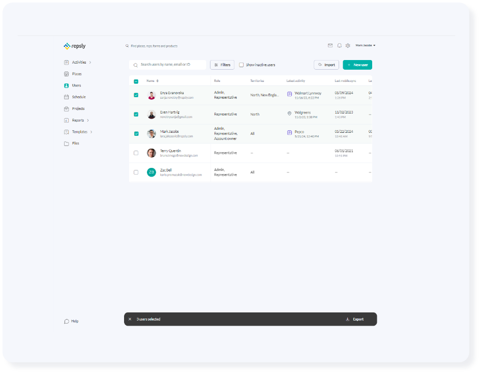 Best Practices for managing and adding new Users – Repsly Knowledge Base
