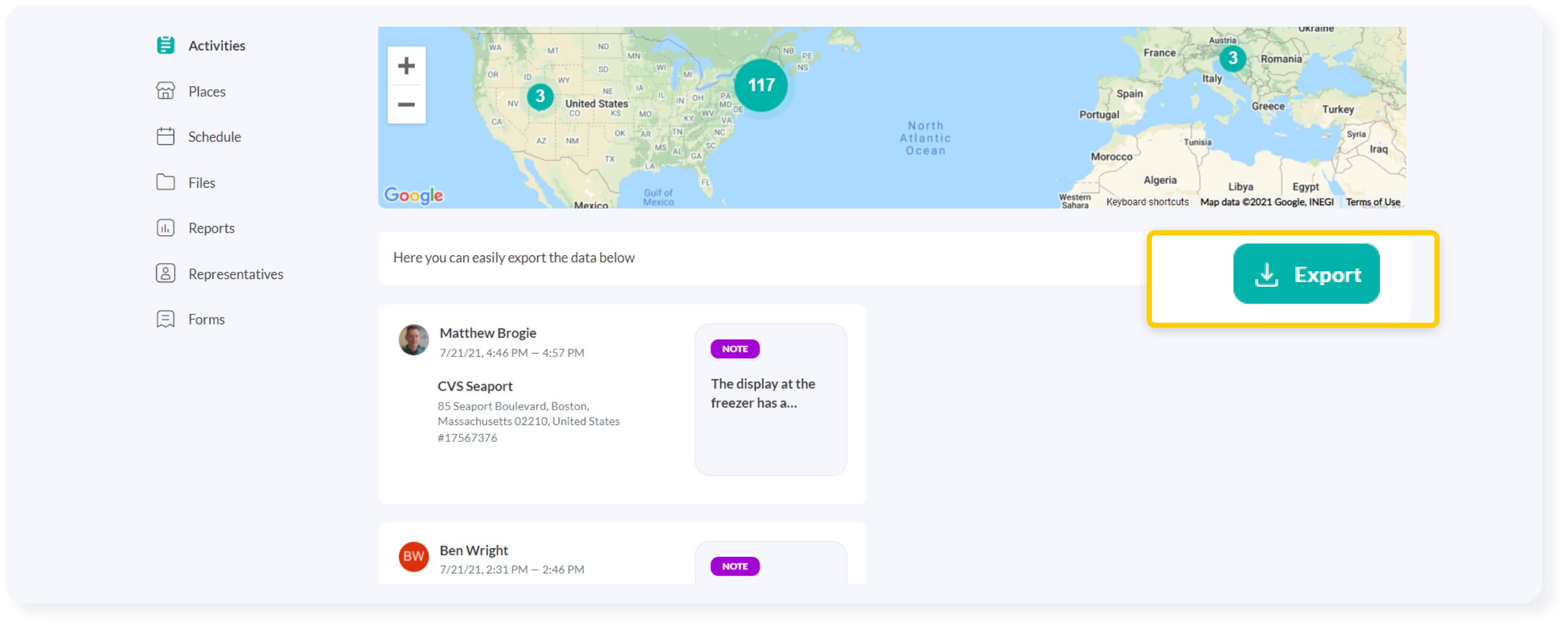 How To Export Notes Repsly Knowledge Base