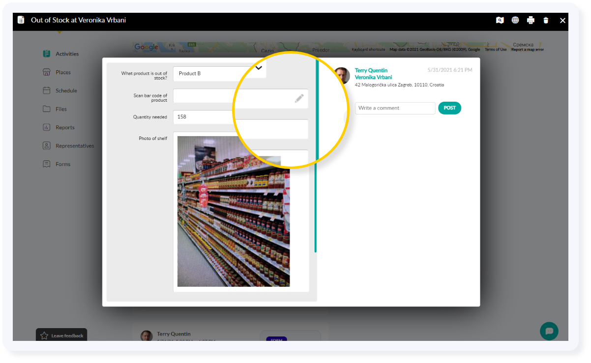 How to edit a submitted form in the web portal – Repsly Knowledge Base