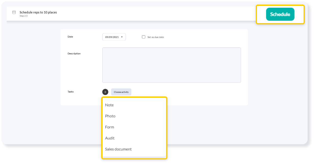 How to mass schedule in the Places tab – Repsly Knowledge Base